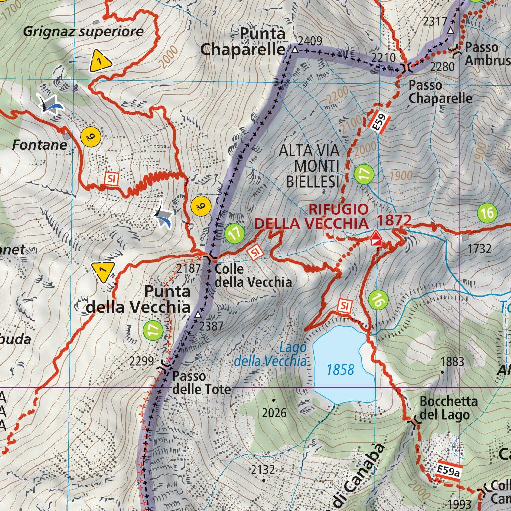101 Valsesia South West hiking Map 1:25000 by Geo4map | Avenza Maps