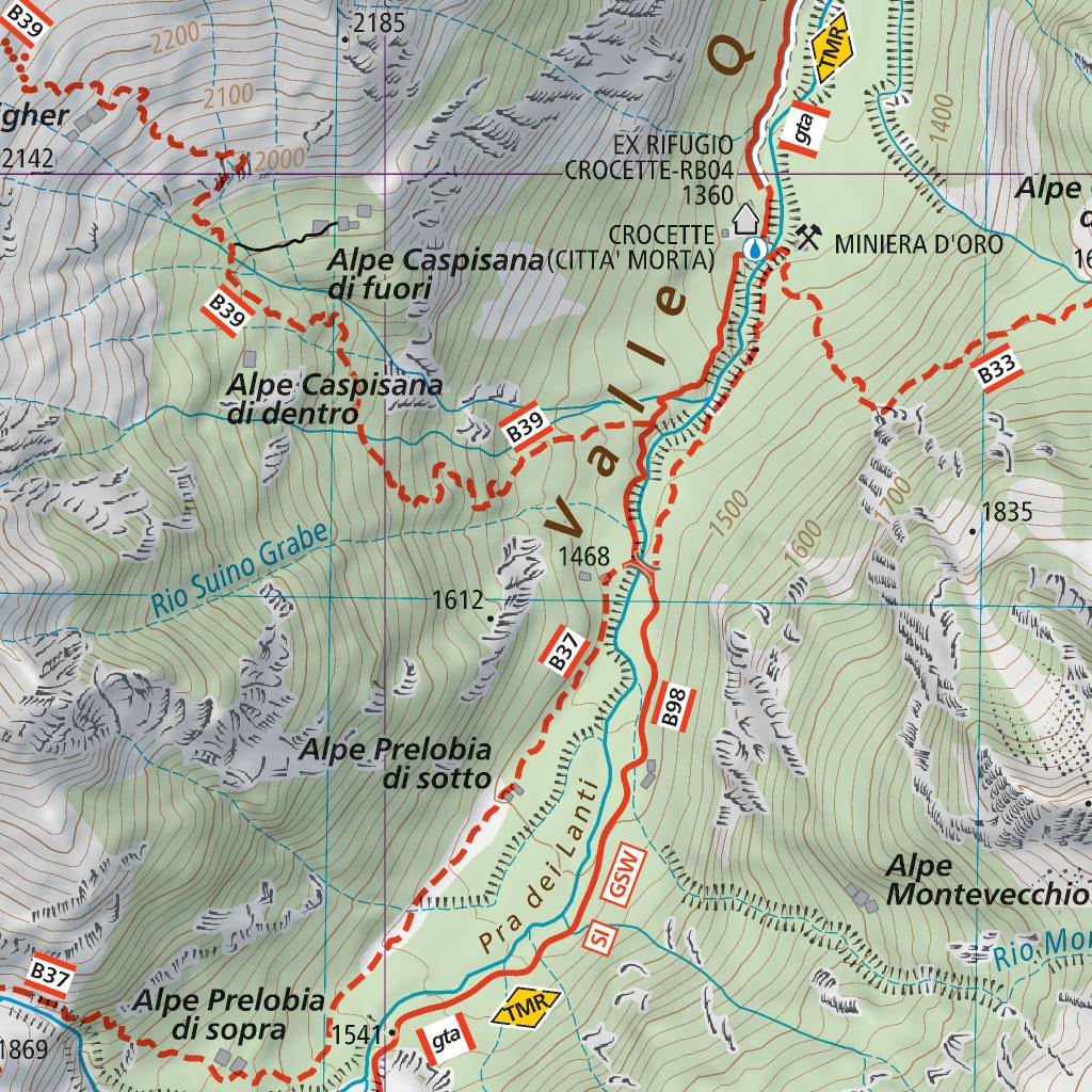 105 Valle Anzasca West hiking Map 1:25000 by Geo4map | Avenza Maps