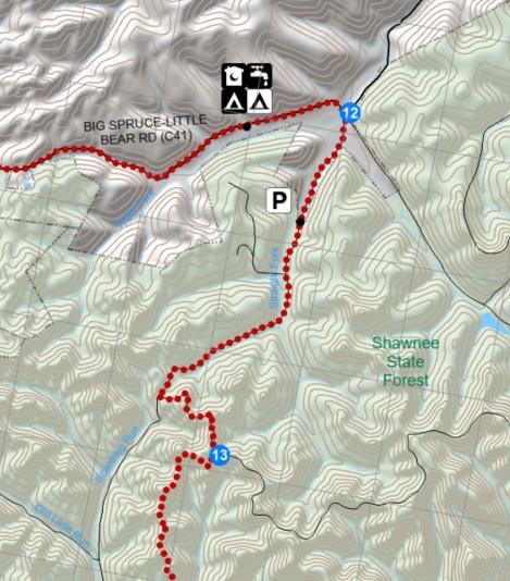 Shawnee Section Map by Buckeye Trail Association | Avenza Maps
