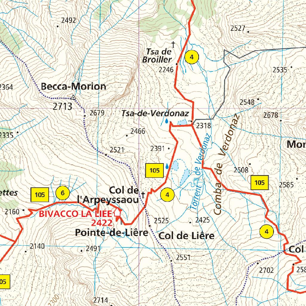 203 Valpelline hiking Map 1:25000 by Geo4map | Avenza Maps