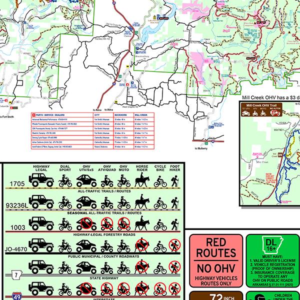 2025 Ozark Motor-Vehicle Map by Mid-South UTV Trail Riders | Avenza Maps