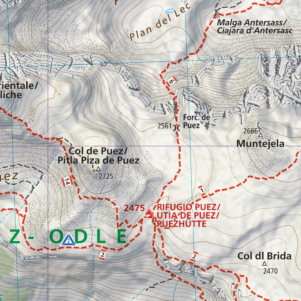 402 Val Gardena hiking Map 1:25000 by Geo4map | Avenza Maps