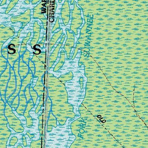 (30082e1) Page 037 Okefenokee Swamp Map by BaseImage Publishing ...