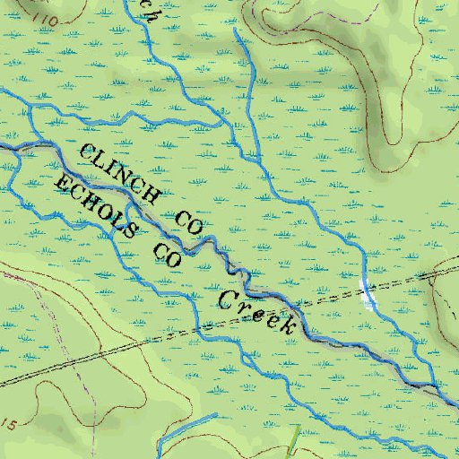 (30082e1) Page 048 Okefenokee Swamp Map by BaseImage Publishing ...