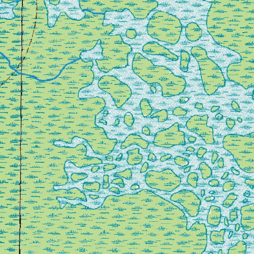 (30082e1) Page 051 Okefenokee Swamp Map by BaseImage Publishing ...