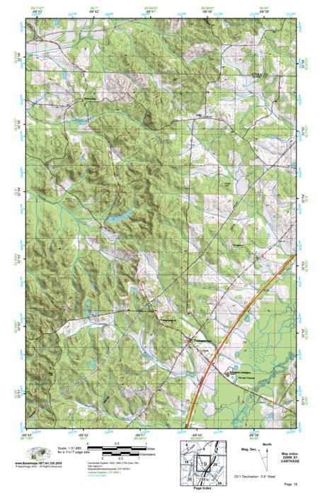 (32089e1) Page 019 Carthage Map by BaseImage Publishing | Avenza Maps
