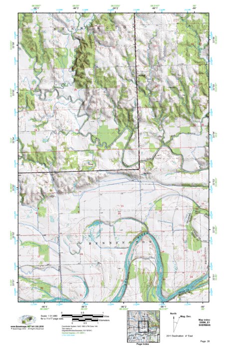 (33096e1) Page 028 Sherman Map by BaseImage Publishing | Avenza Maps