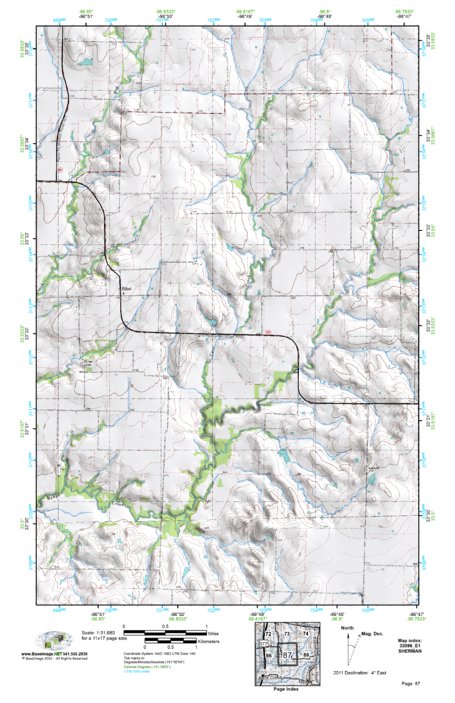 (33096e1) Page 087 Sherman Map by BaseImage Publishing | Avenza Maps