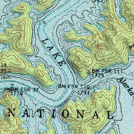 (35083a1) Page 021 Fontana Lake Map by BaseImage Publishing | Avenza Maps