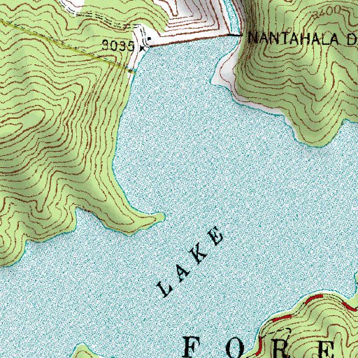 (35083a1) Page 061 Fontana Lake Map by BaseImage Publishing | Avenza Maps