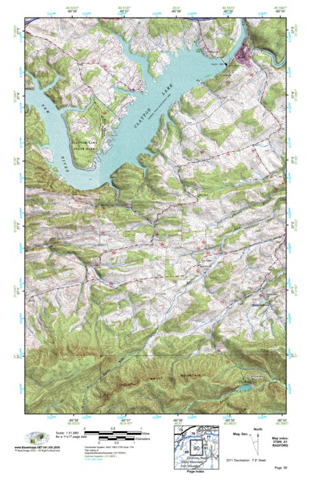 (37080a1) Page 090 Radford Map by BaseImage Publishing | Avenza Maps