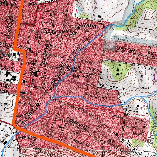(37089a1) Page 019 Cape Girardeau Map by BaseImage Publishing | Avenza Maps