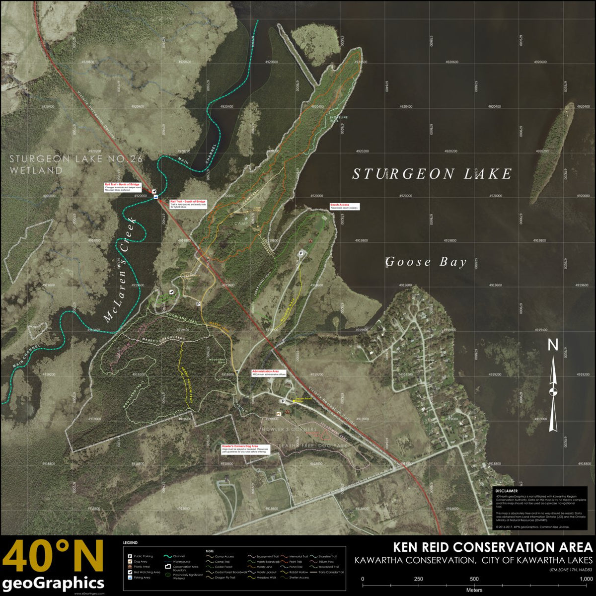 Ken Reid Conservation Area Map by 40 Degrees North geoGraphics | Avenza ...