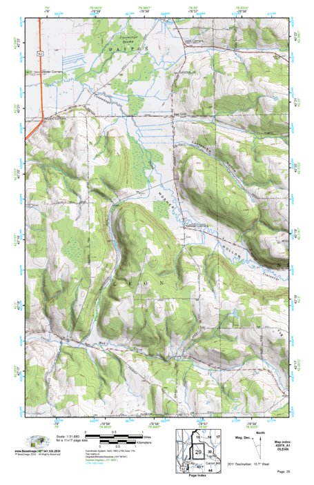 (42078a1) Page 029 Olean Map by BaseImage Publishing | Avenza Maps