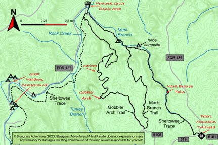Mark Branch: Sheltowee Trace Map by 42nd Parallel | Avenza Maps