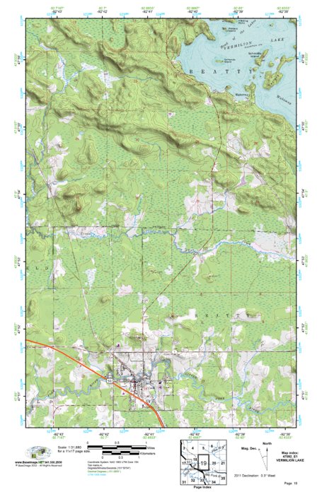 (47092e1) Page 019 Vermilion Lake Map by BaseImage Publishing | Avenza Maps