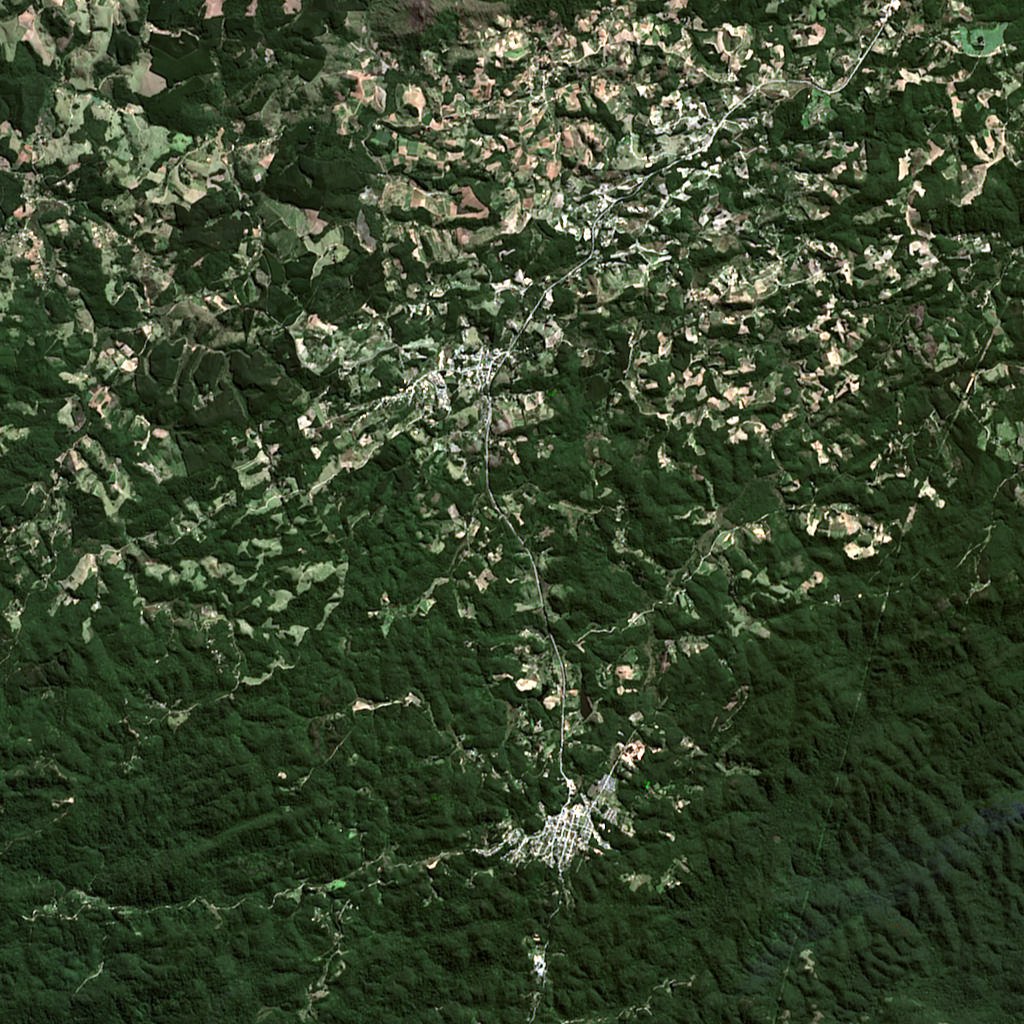 Santos and South Coast of SP state- Brazil, 15 m resolution Satelite ...