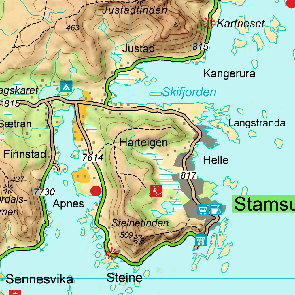 Lofoten Islands Map by Berg Kartografi | Avenza Maps