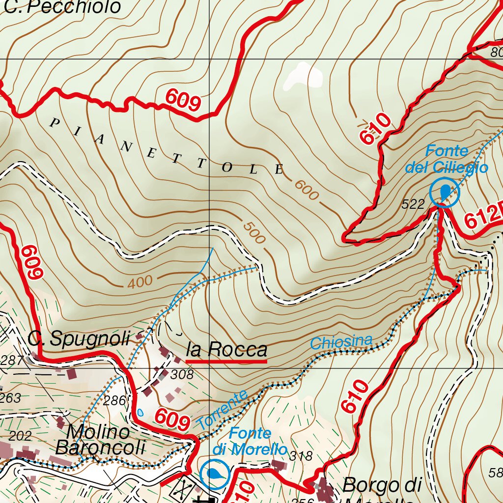 Carta Escursionistica di Monte Morello 2024 Map by MapTrek Italia ...