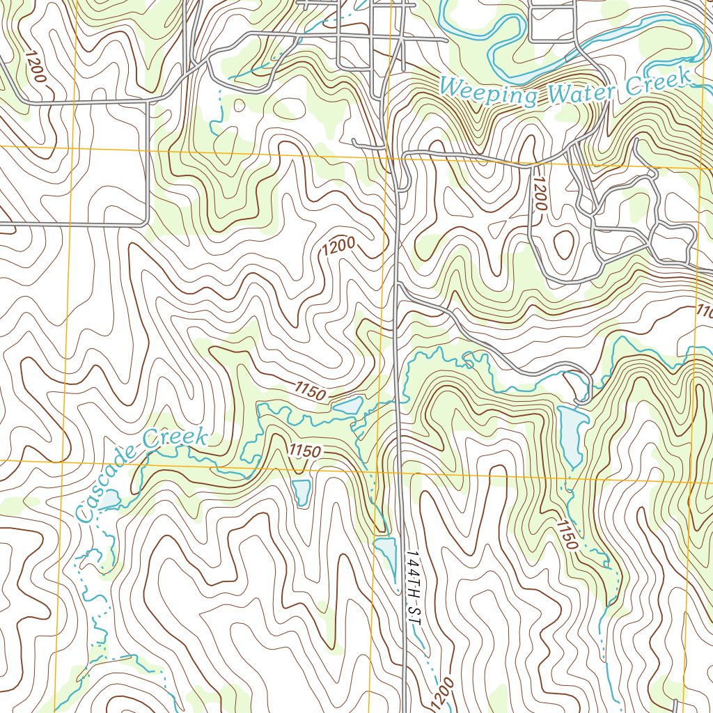 Weeping Water, NE (2011, 24000-Scale) Map by United States Geological ...
