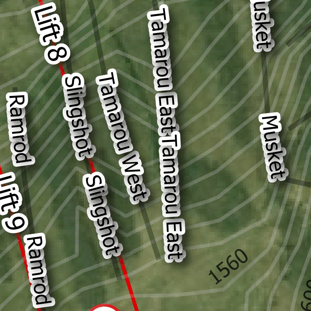 Big Powderhorn Mountain Ski Patrol Map by A. W. Young | Avenza Maps