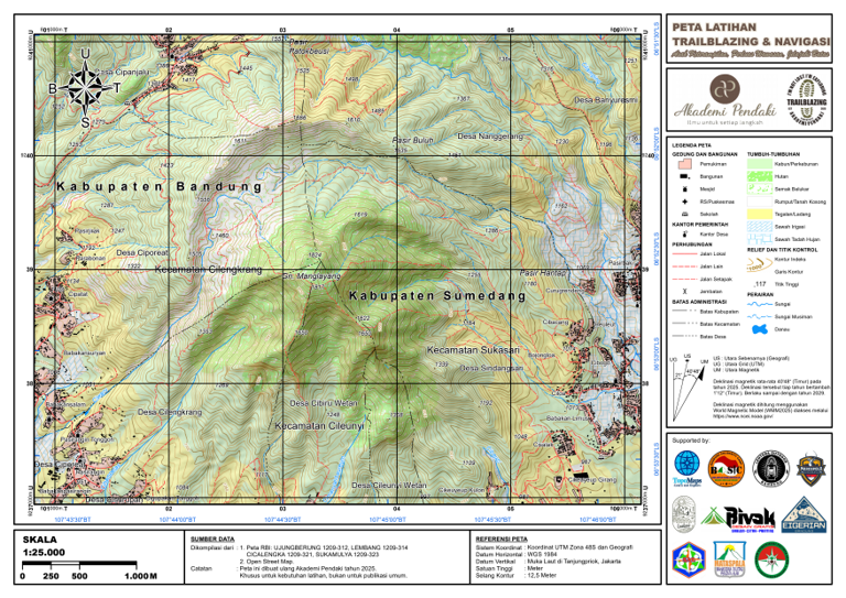 Gunung Manglayang Jejak 2 Akademi Pendaki Map by Akademi Pendaki ...
