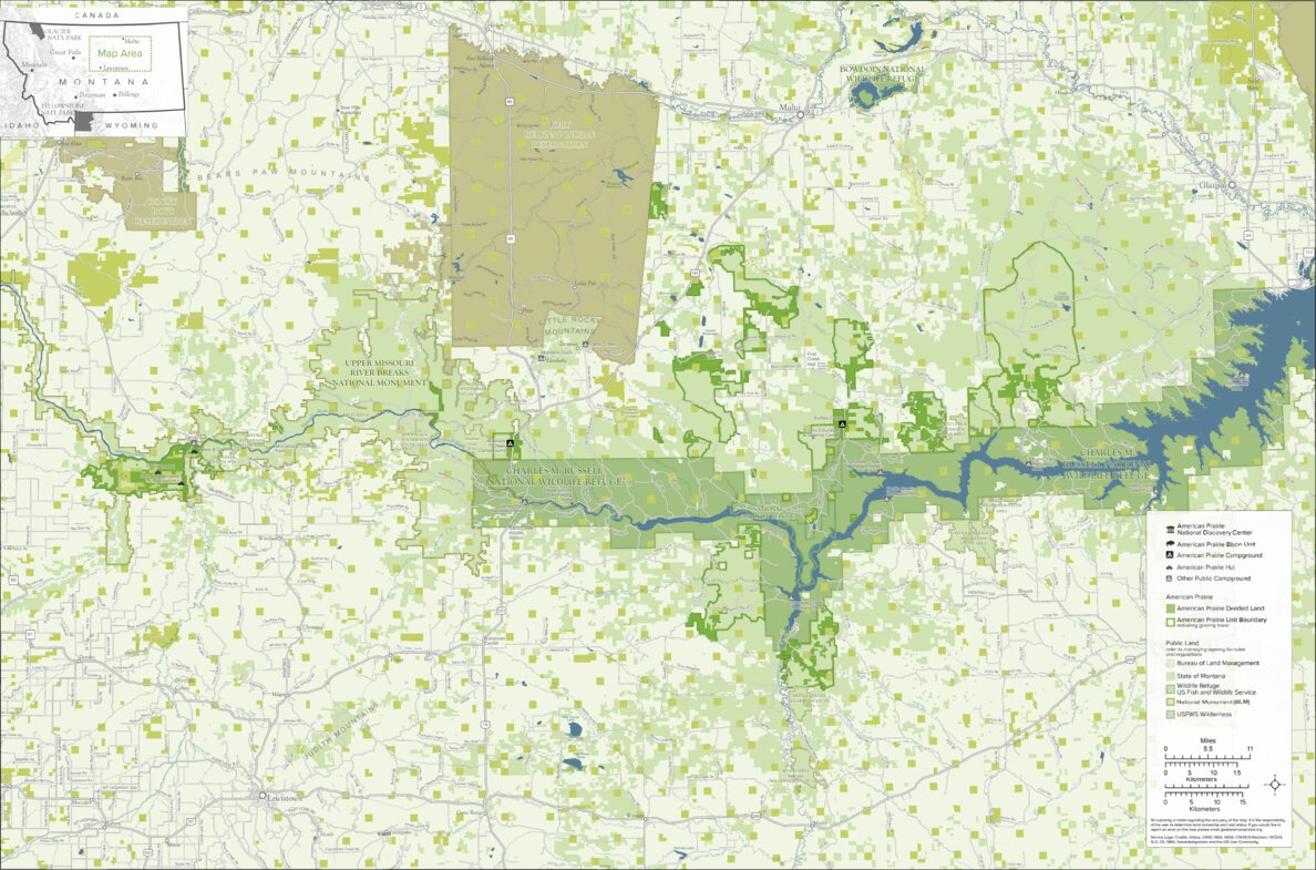 American Prairie Destination Map by American Prairie | Avenza Maps