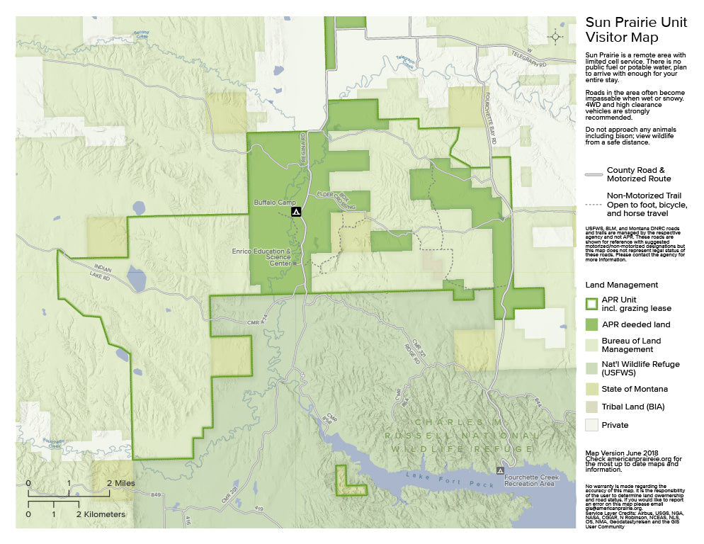American Prairie - Sun Prairie Unit Map by American Prairie | Avenza Maps