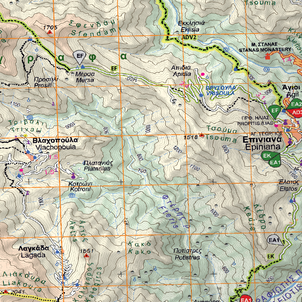 Agrafa - Plastira Lake [Hiking Map 1:50.000] by Anavasi editions ...