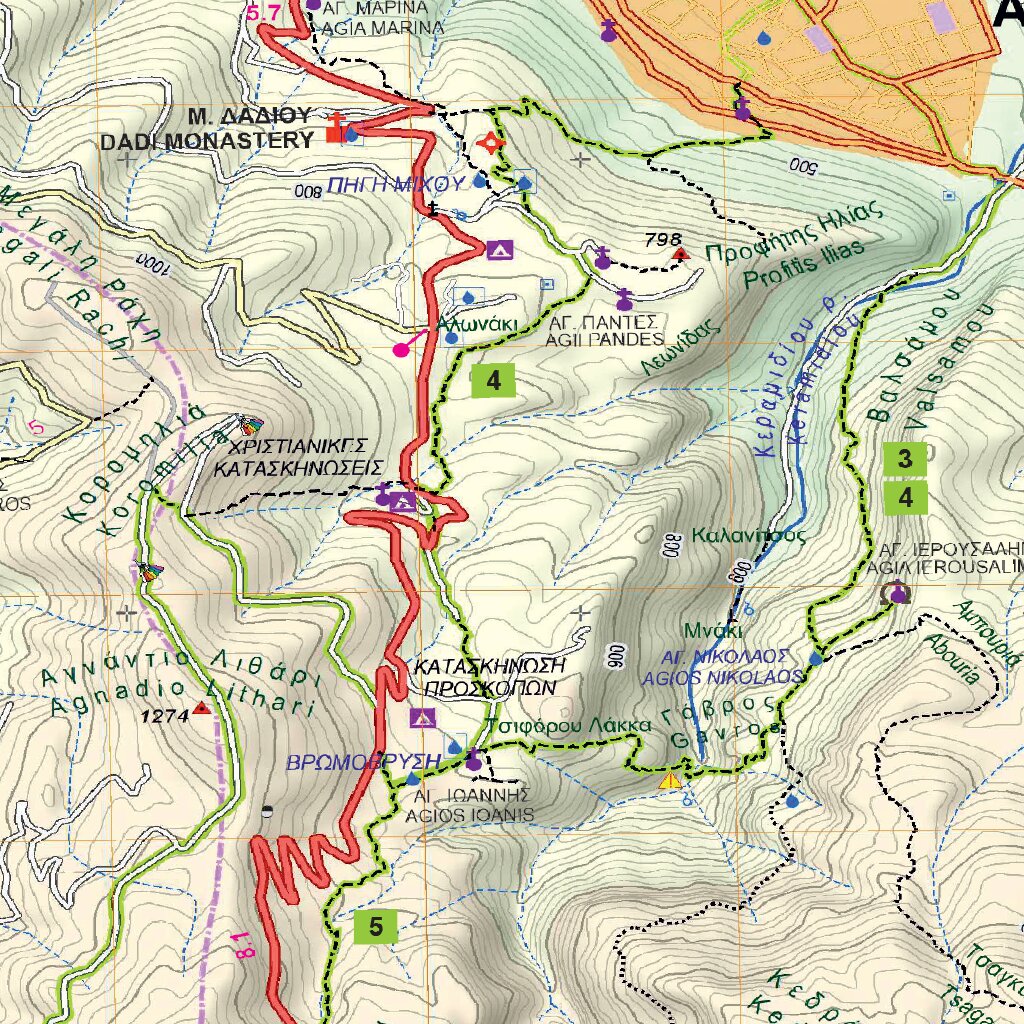 Mt Parnassos, Greece Map by Anavasi editions | Avenza Maps