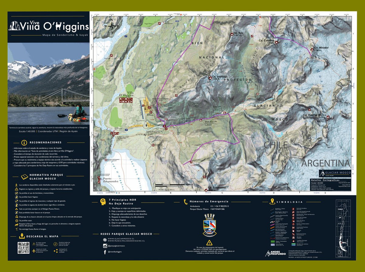 Vive Villa Ohiggins Map by Andes Profundo | Avenza Maps