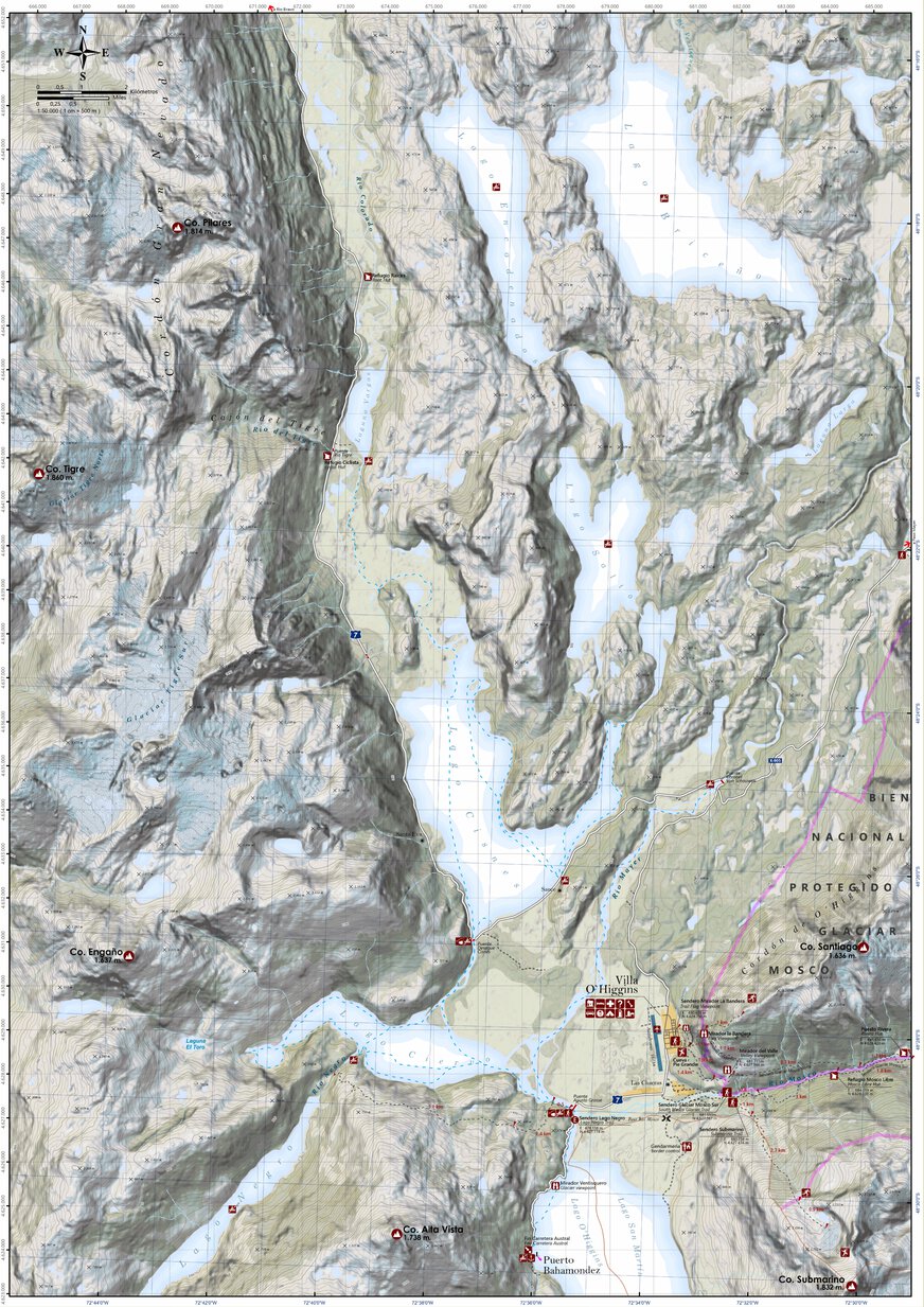 Vive Villa Ohiggins Kayak Map by Andes Profundo | Avenza Maps