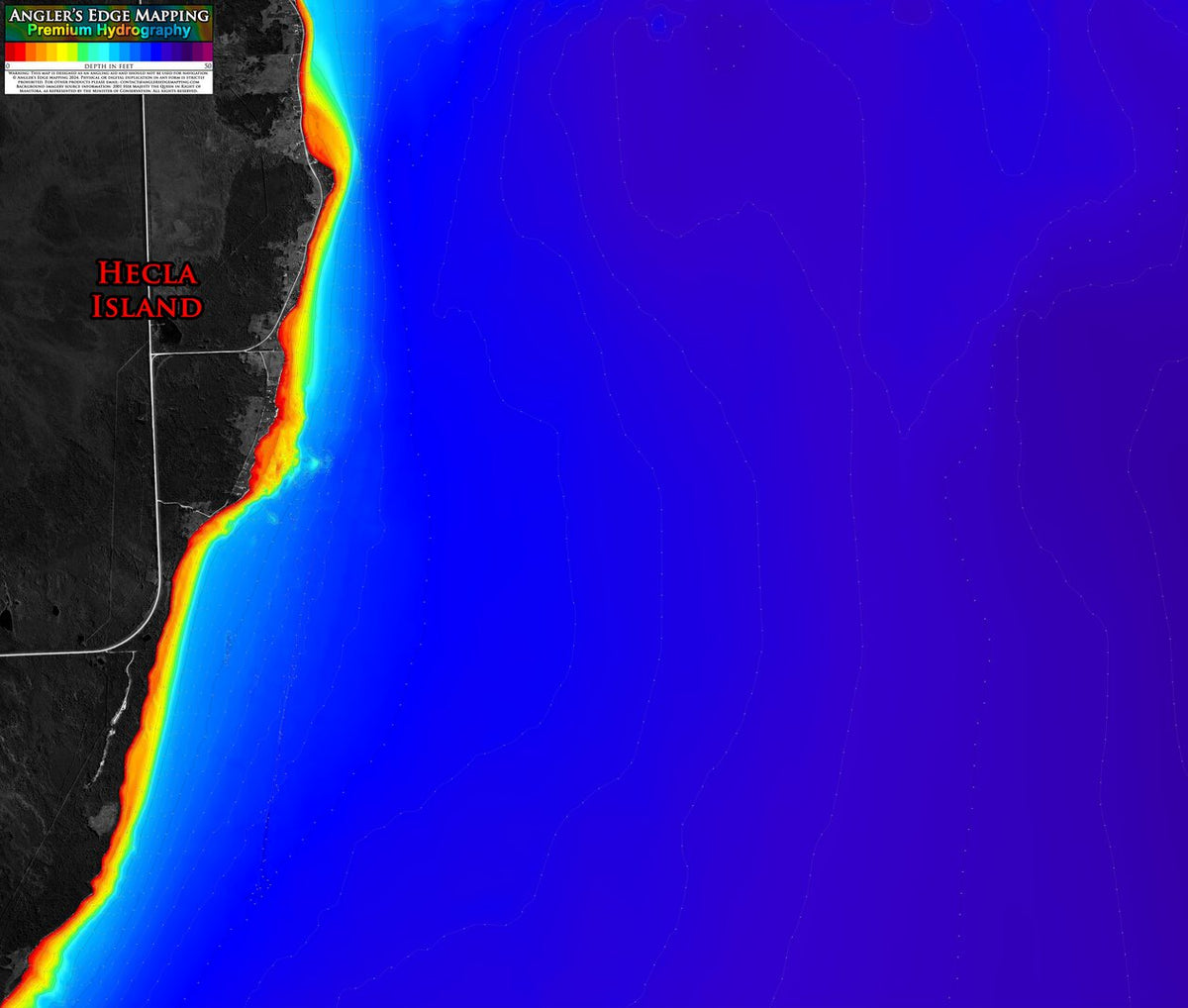AEM Lake Winnipeg: Hecla-Grindstone Southeast Map by Angler's Edge ...