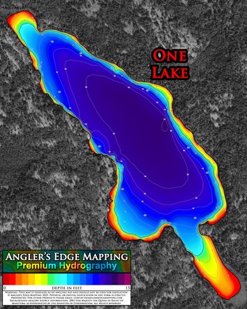 AEM One Lake Map by Angler's Edge Mapping | Avenza Maps