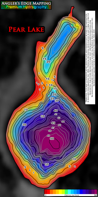 AEM Pear Lake Map by Angler's Edge Mapping | Avenza Maps