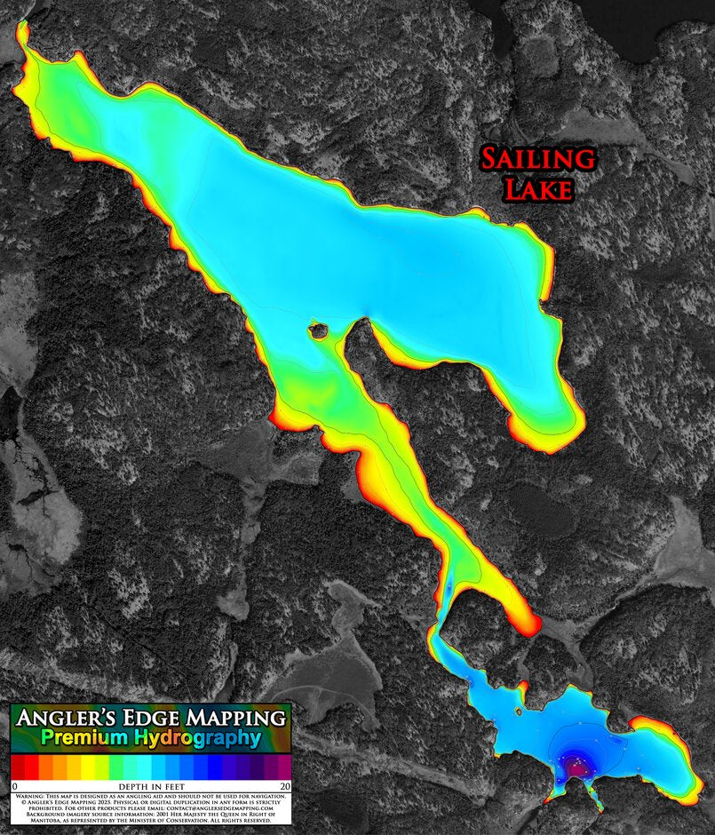 AEM Sailing Lake Map by Angler's Edge Mapping | Avenza Maps