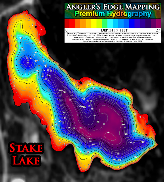 AEM Stake Lake Map by Angler's Edge Mapping | Avenza Maps