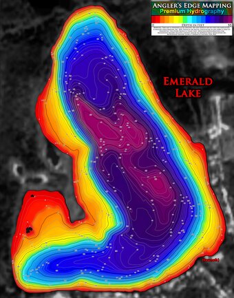 AEM Emerald Lake Map by Angler's Edge Mapping | Avenza Maps
