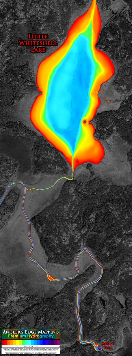 AEM Little Whiteshell Lake and Mallard Falls Map by Angler's Edge ...