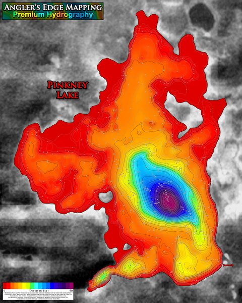 AEM Pinkney Lake Map by Angler's Edge Mapping | Avenza Maps
