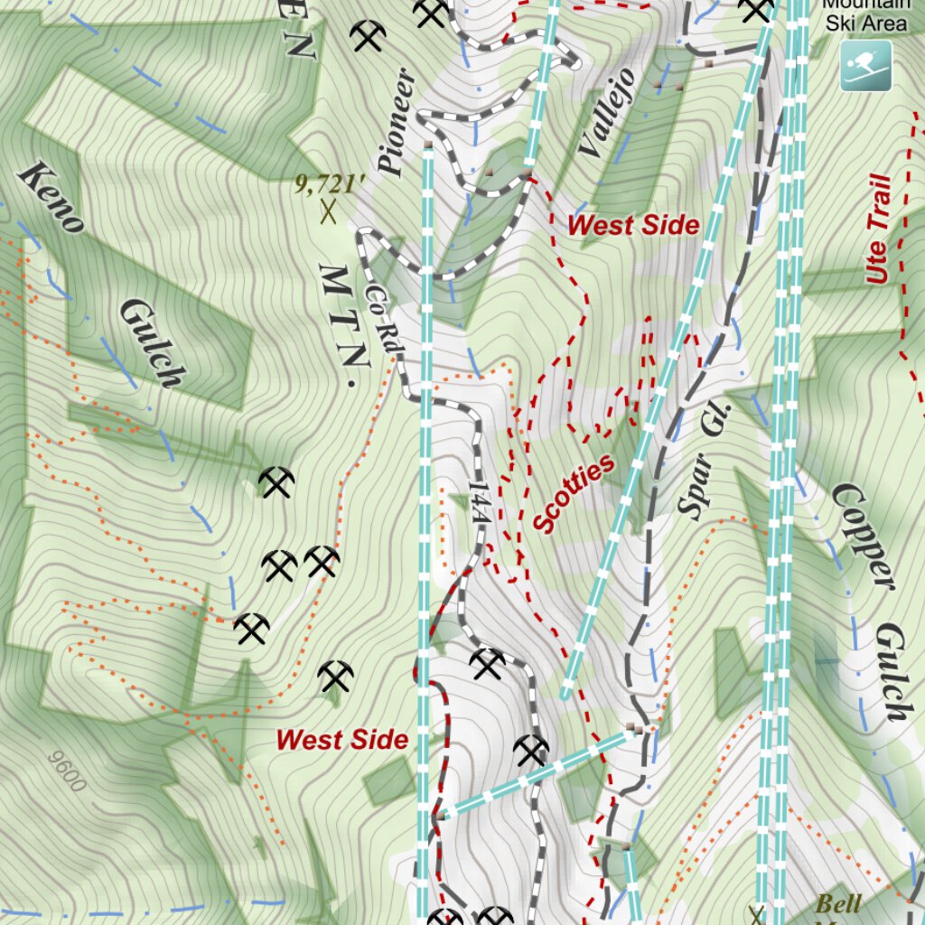 Aspen, Colorado 7.5 Minute Topographic Map by Apogee Mapping, Inc ...