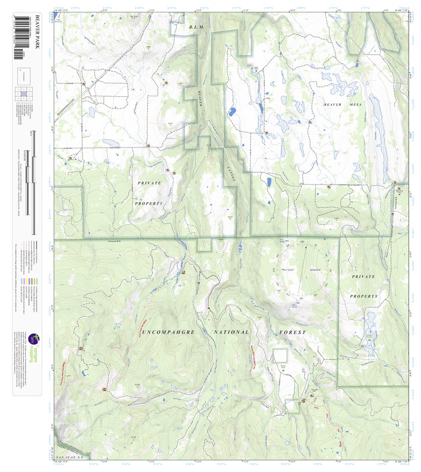 Beaver Park, Colorado 7.5 Minute Topographic Map by Apogee Mapping, Inc ...