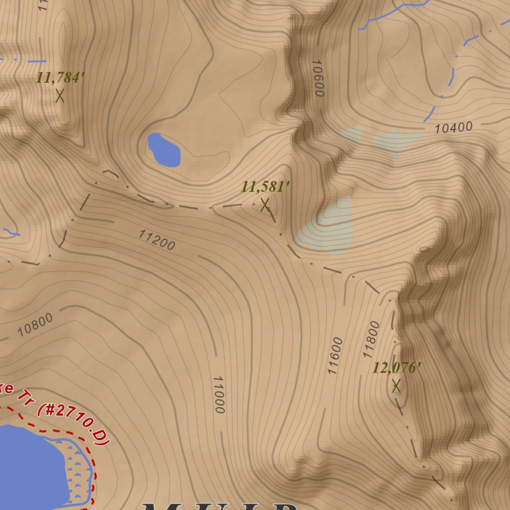 Bloody Mountain, California 7.5 Minute Topographic Map - Color ...