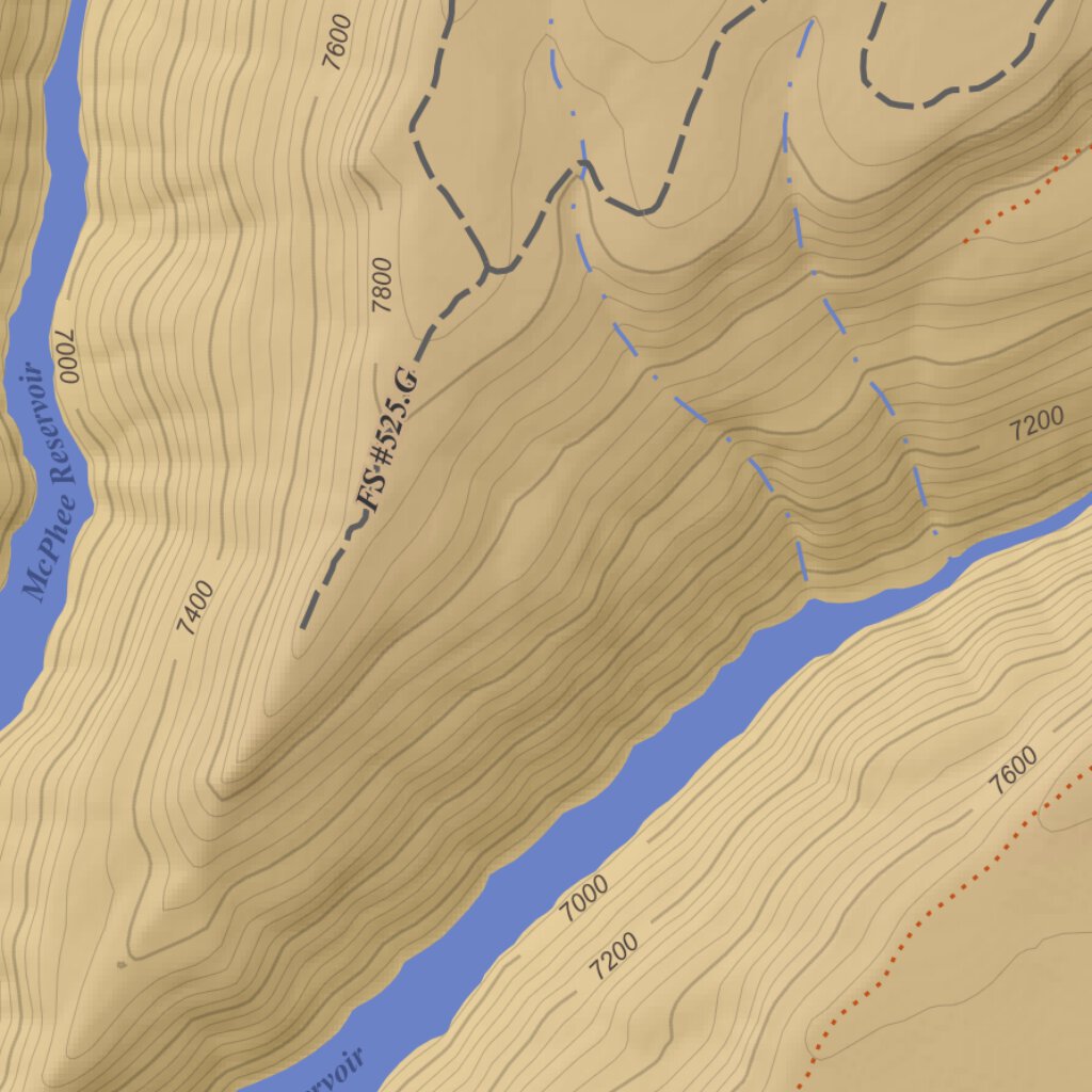 Boggy Draw, Colorado 7.5 Minute Topographic Map - Color Hillshade by ...