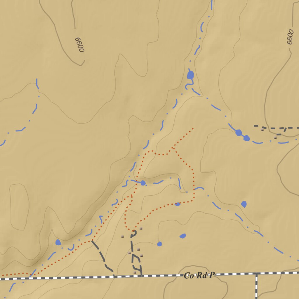 Champagne Spring, Colorado 7.5 Minute Topographic Map - Color Hillshade ...