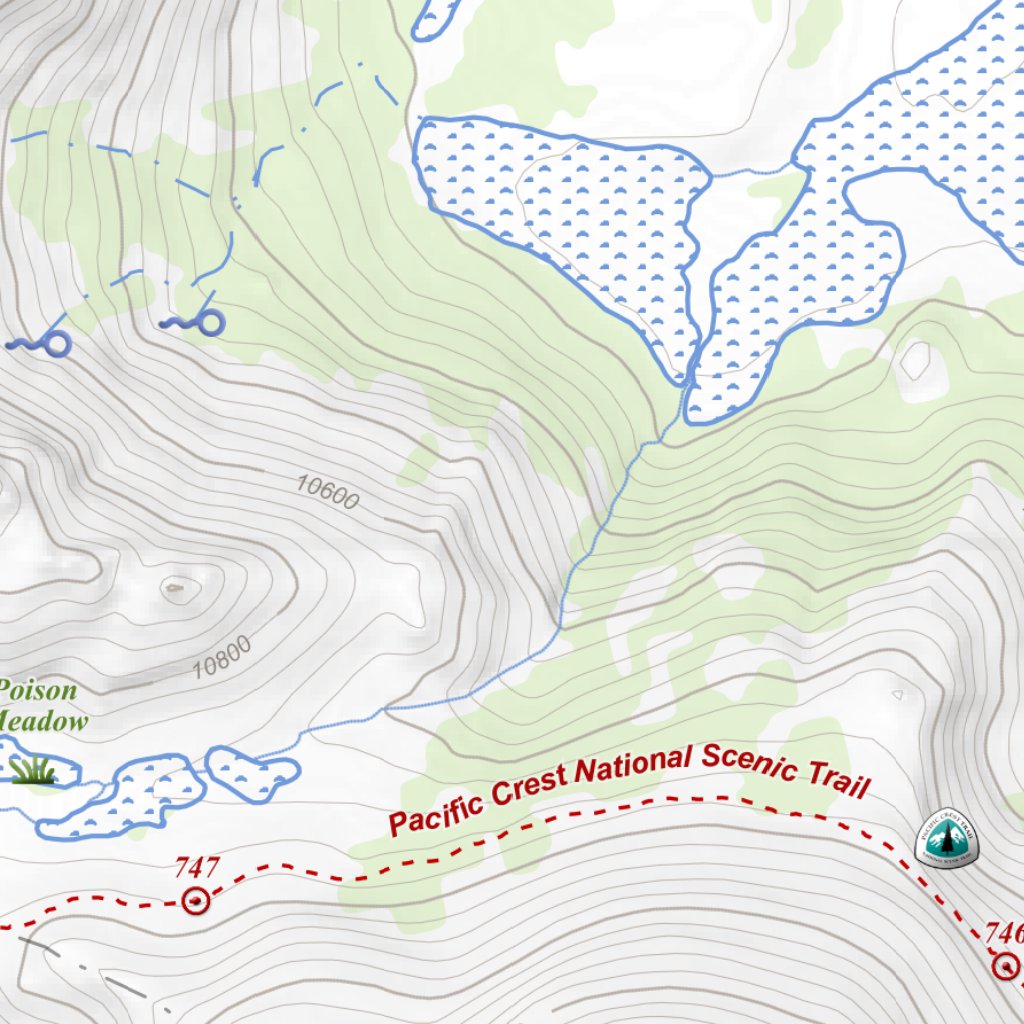 Cirque Peak, California 7.5 Minute Topographic Map by Apogee Mapping ...