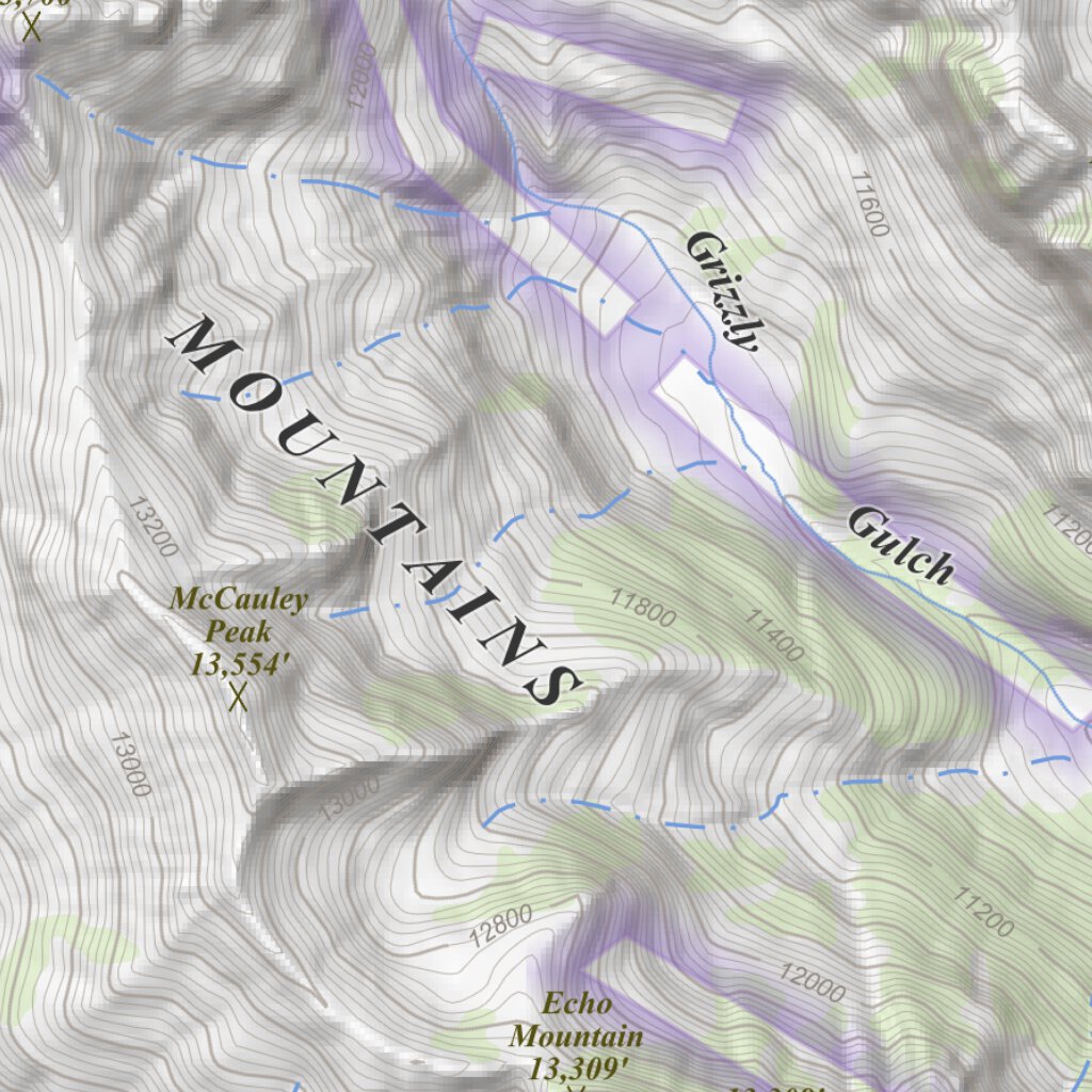Columbine Pass, Colorado 7.5 Minute Topographic Map by Apogee Mapping ...