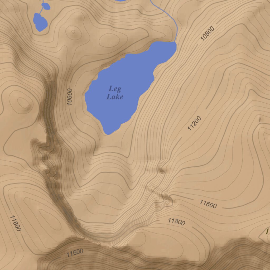 Cony Mountain, Wyoming 7.5 Minute Topographic Map - Color Hillshade by ...