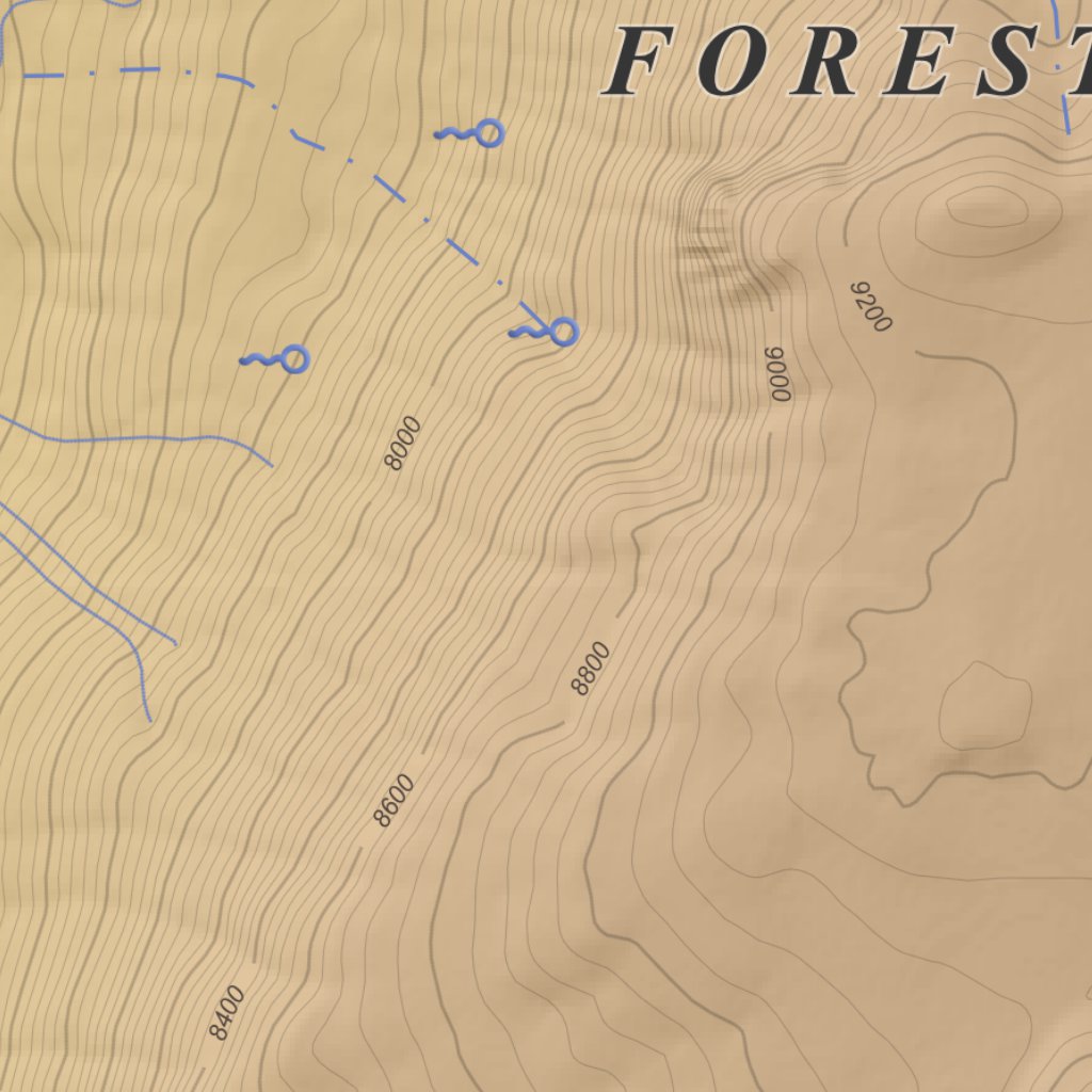 Crystal Crag, California 7.5 Minute Topographic Map - Color Hillshade ...
