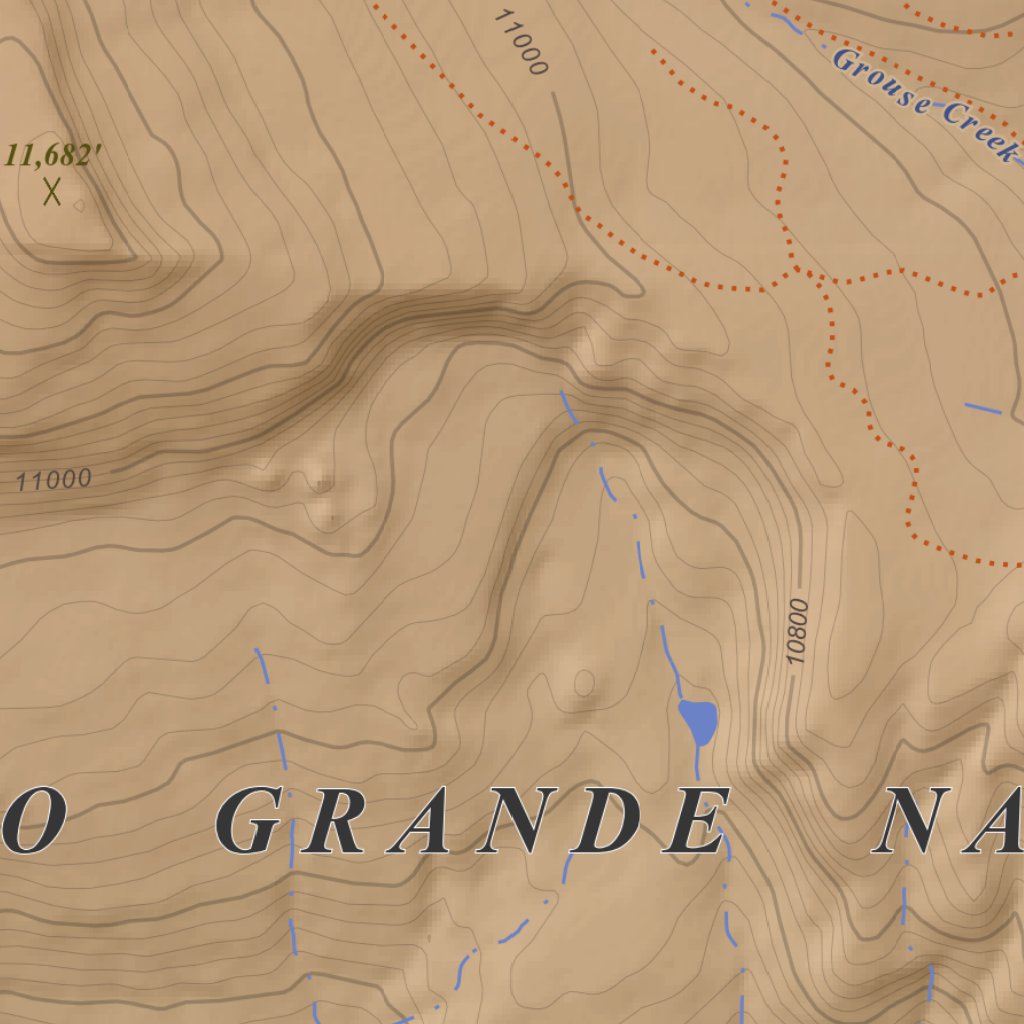 Cumbres, Colorado 7.5 Minute Topographic Map - Color Hillshade by ...